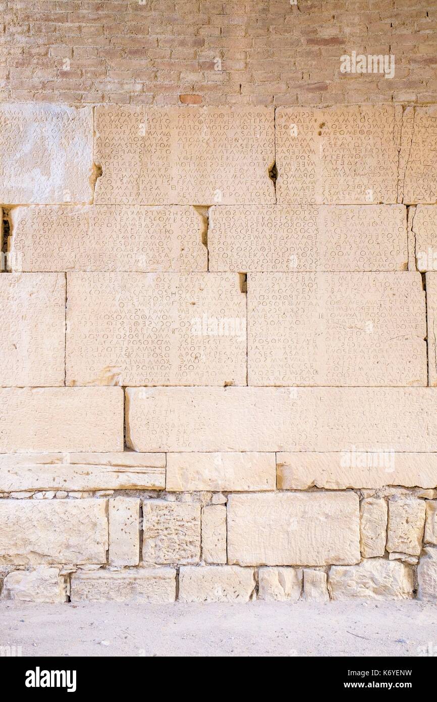 Greece, Crete, Heraklion district, archeological site of the ancient ...