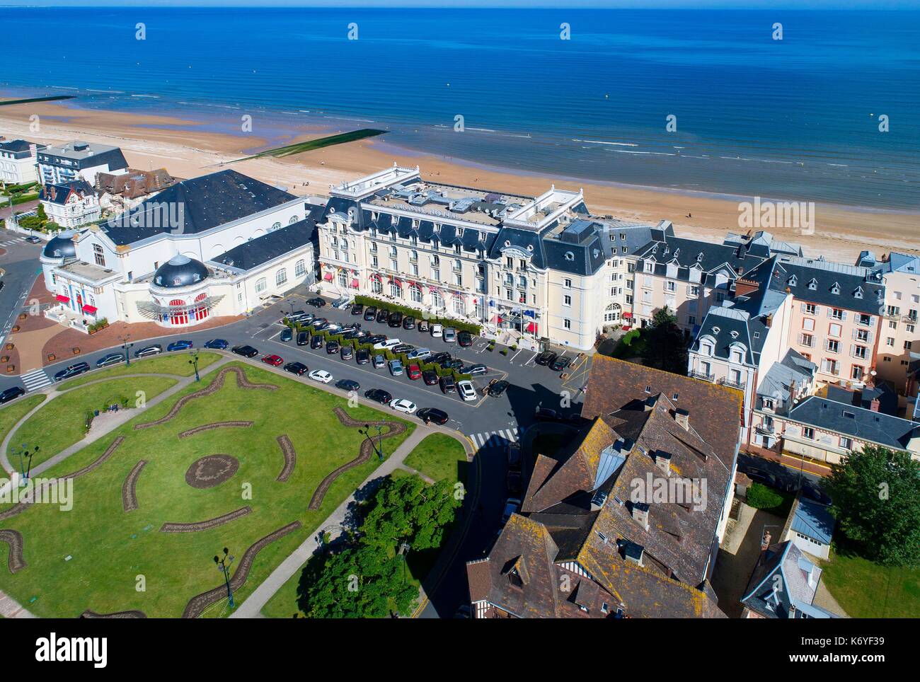 France, Calvados, Pays d'Auge, the cote Fleurie (Flowered coast ...