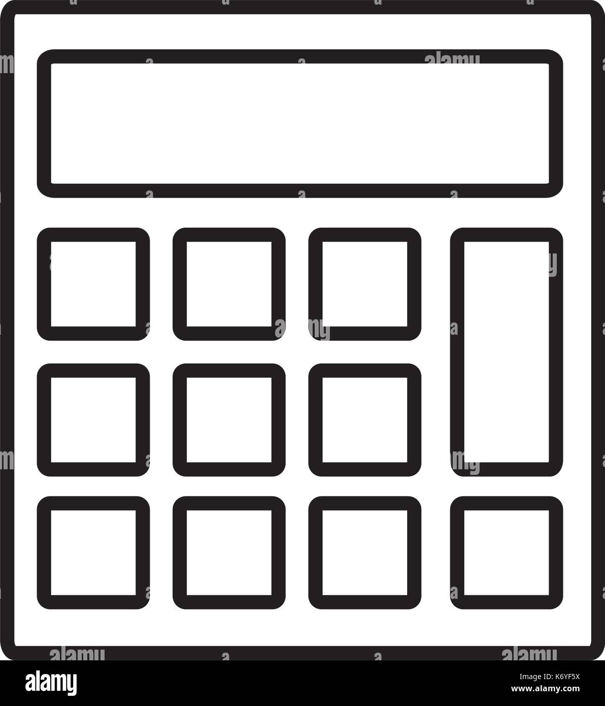 Calculator isolated symbol Stock Vector Image & Art - Alamy