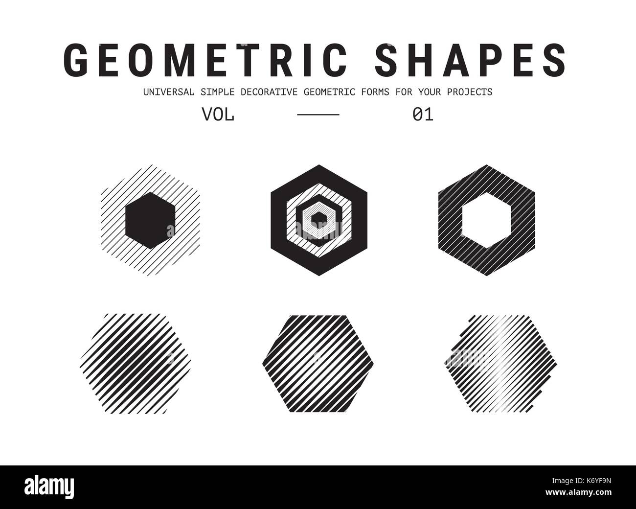 Universal geometric shapes set Stock Vector Image & Art - Alamy