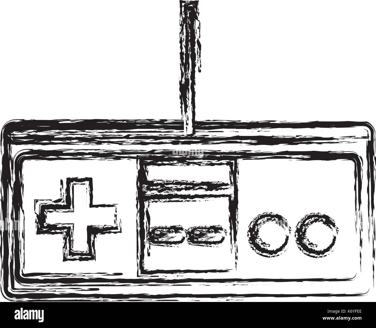 Old console gamepad Stock Vector Image & Art - Alamy