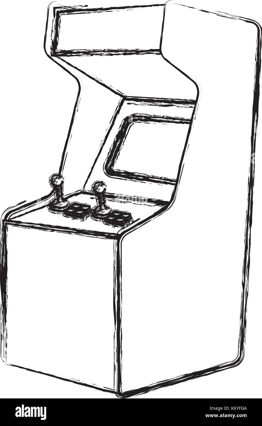 Arcade sketch Stock Vector Images - Alamy