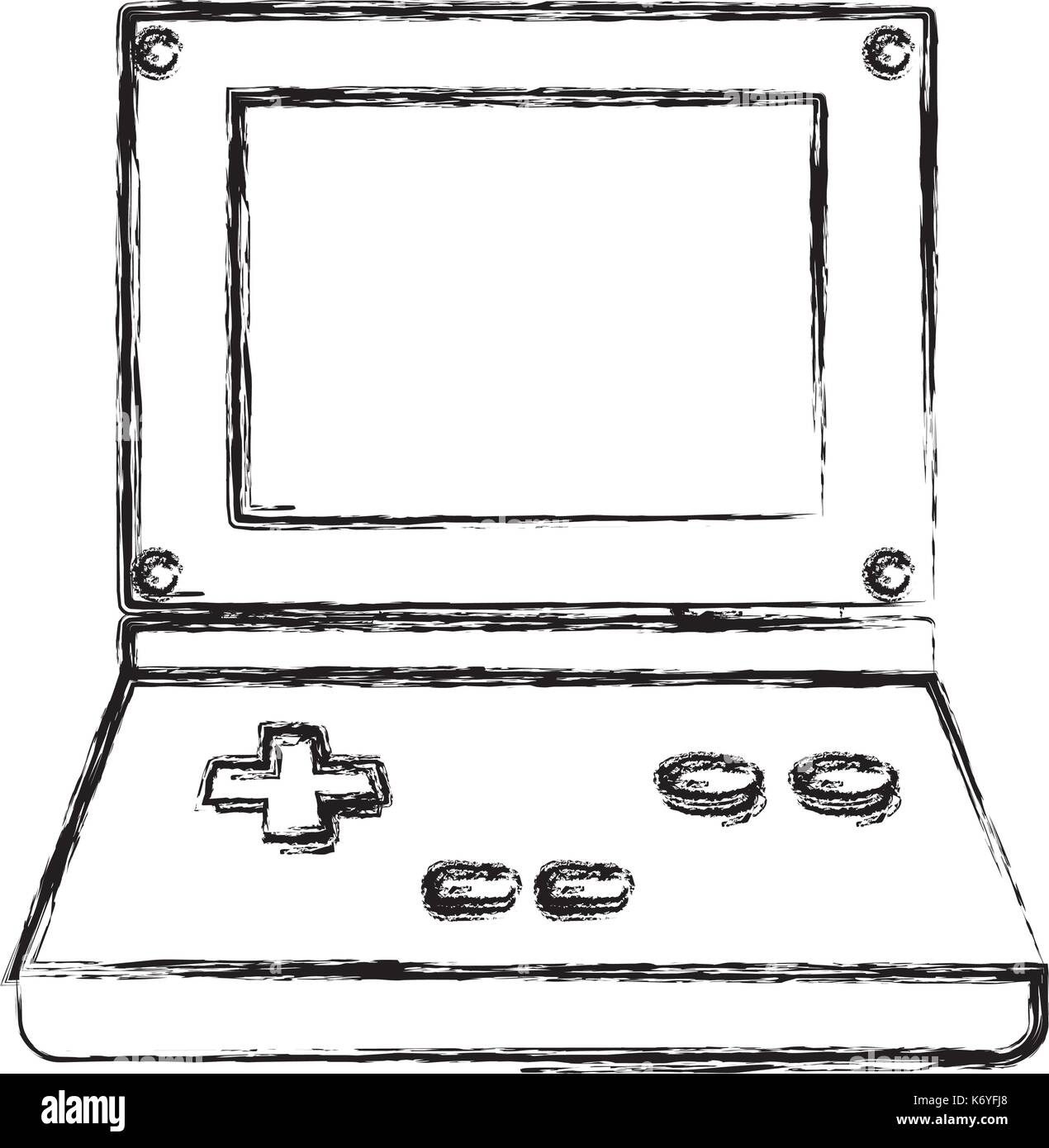 Portable videogame console Stock Vector Image & Art - Alamy