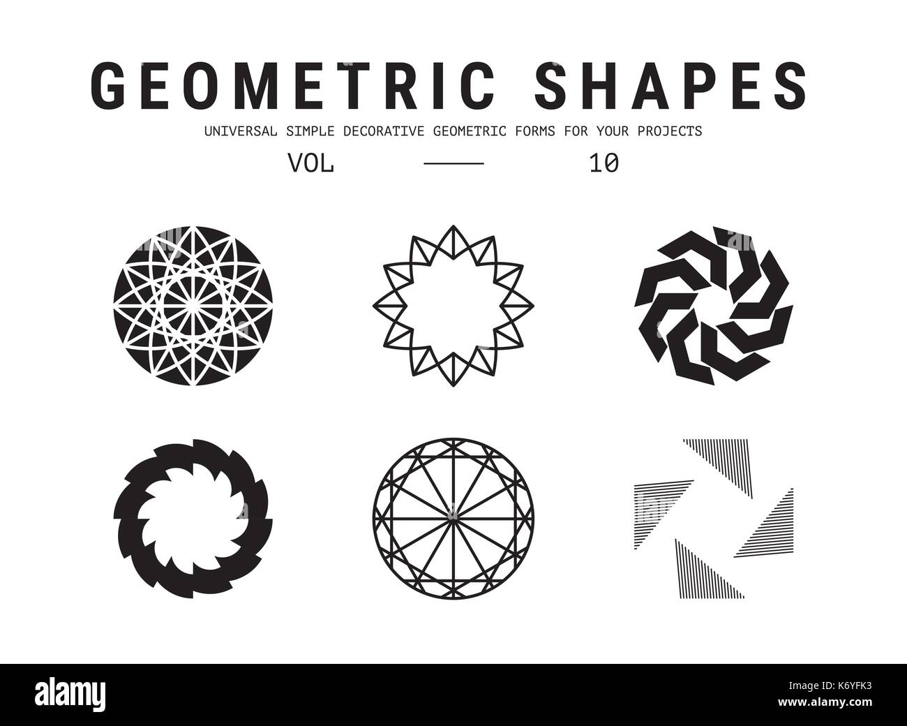 Universal geometric shapes set Stock Vector Image & Art - Alamy