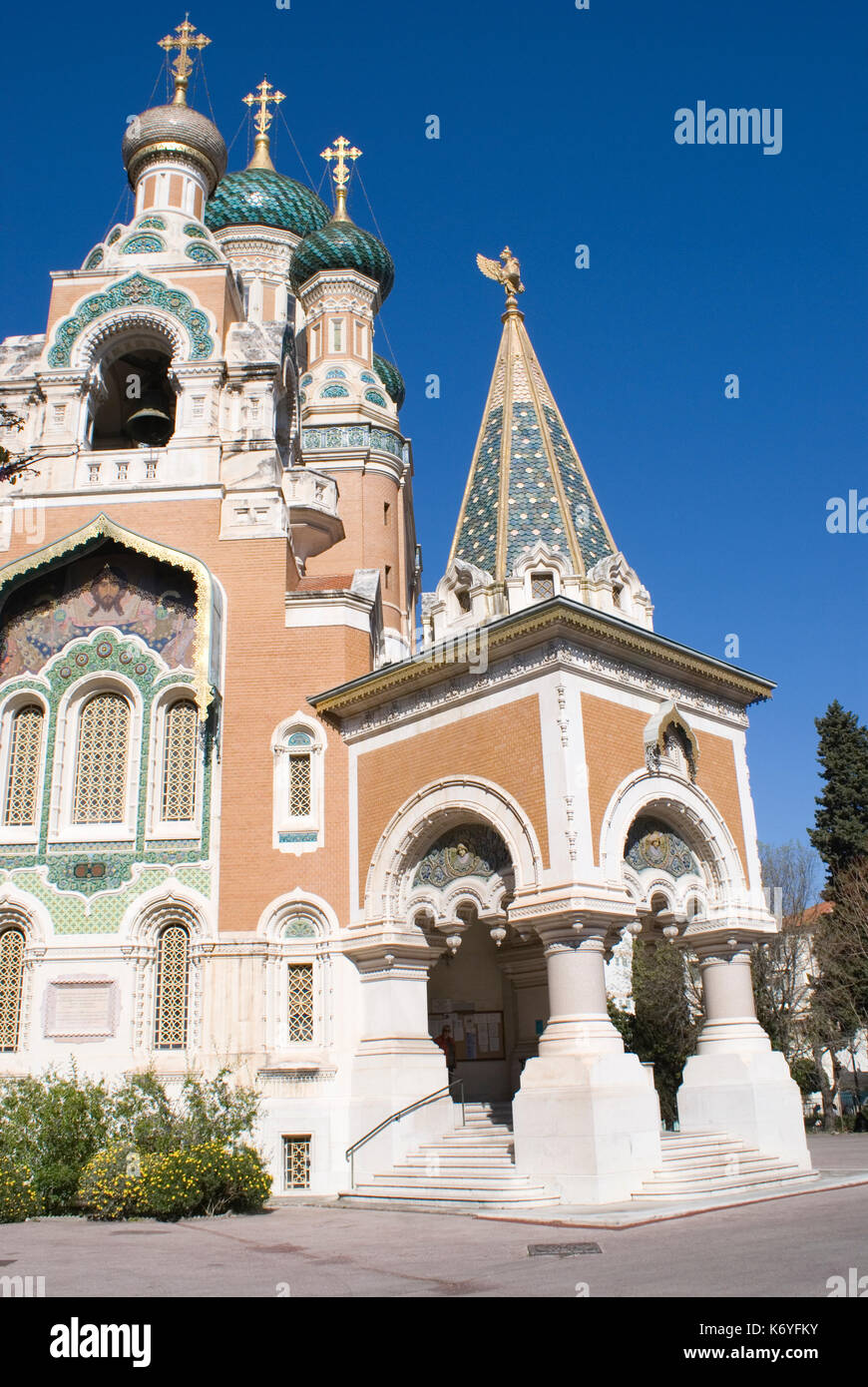 Russian Orthodox Cathedral, Nice Stock Photo - Alamy