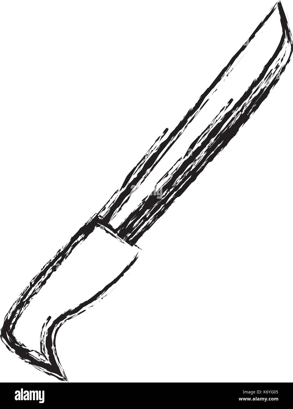 Bread knife isolated Stock Vector Image & Art - Alamy