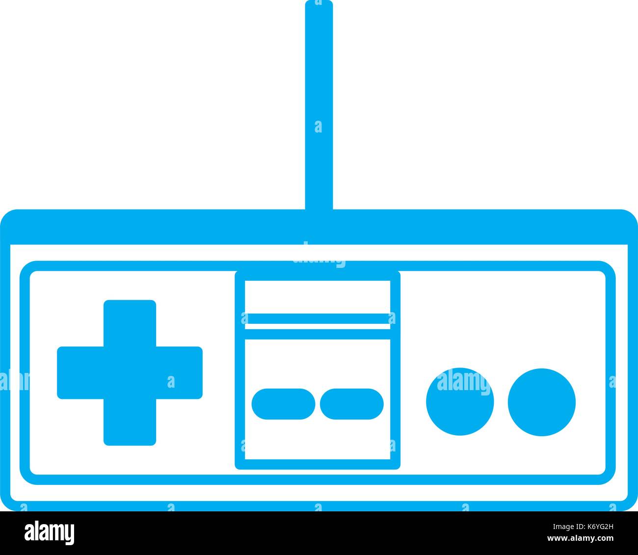 Old console gamepad Stock Vector Image & Art - Alamy