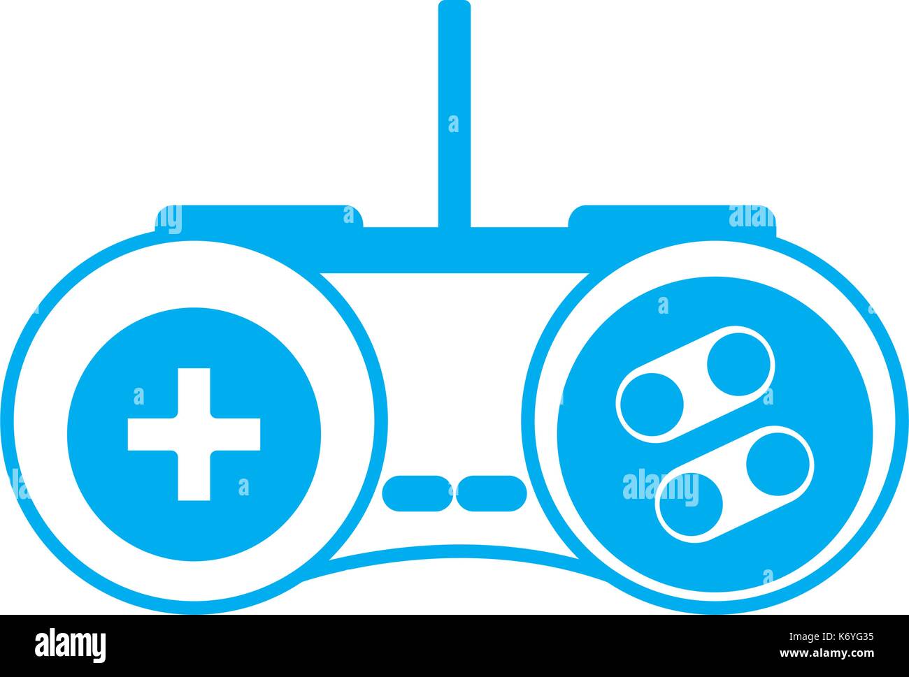 Old console gamepad Stock Vector Image & Art - Alamy