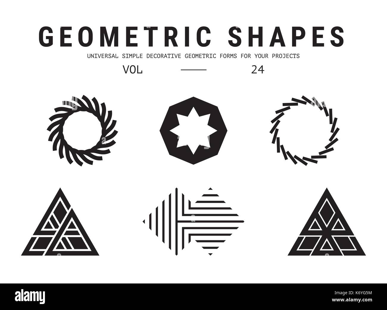 Universal geometric shapes set Stock Vector Image & Art - Alamy