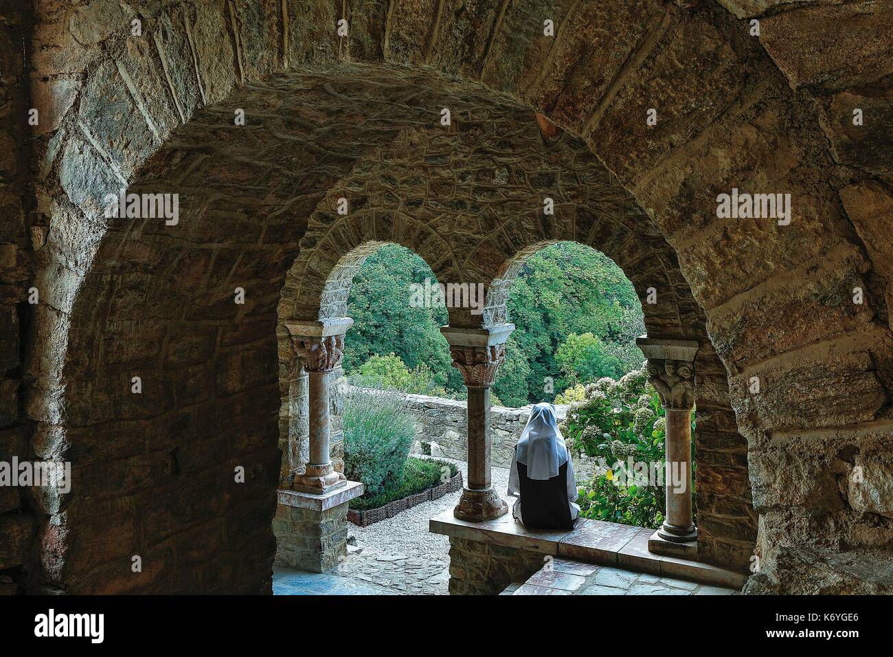 Abbey of st martin du canigou hi-res stock photography and images - Alamy