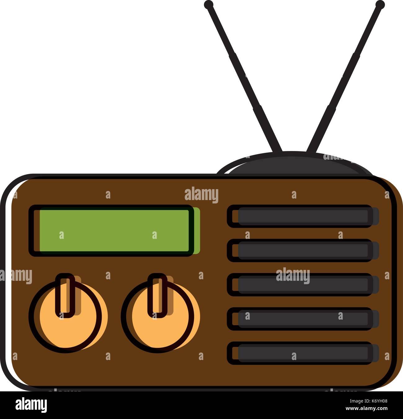 Cartoon Old Radio