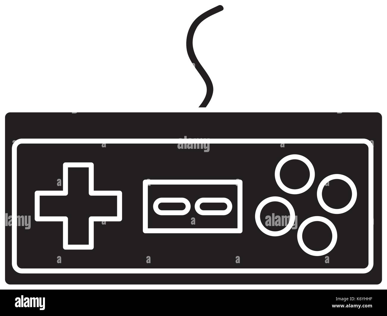 Old console gamepad Stock Vector Image & Art - Alamy