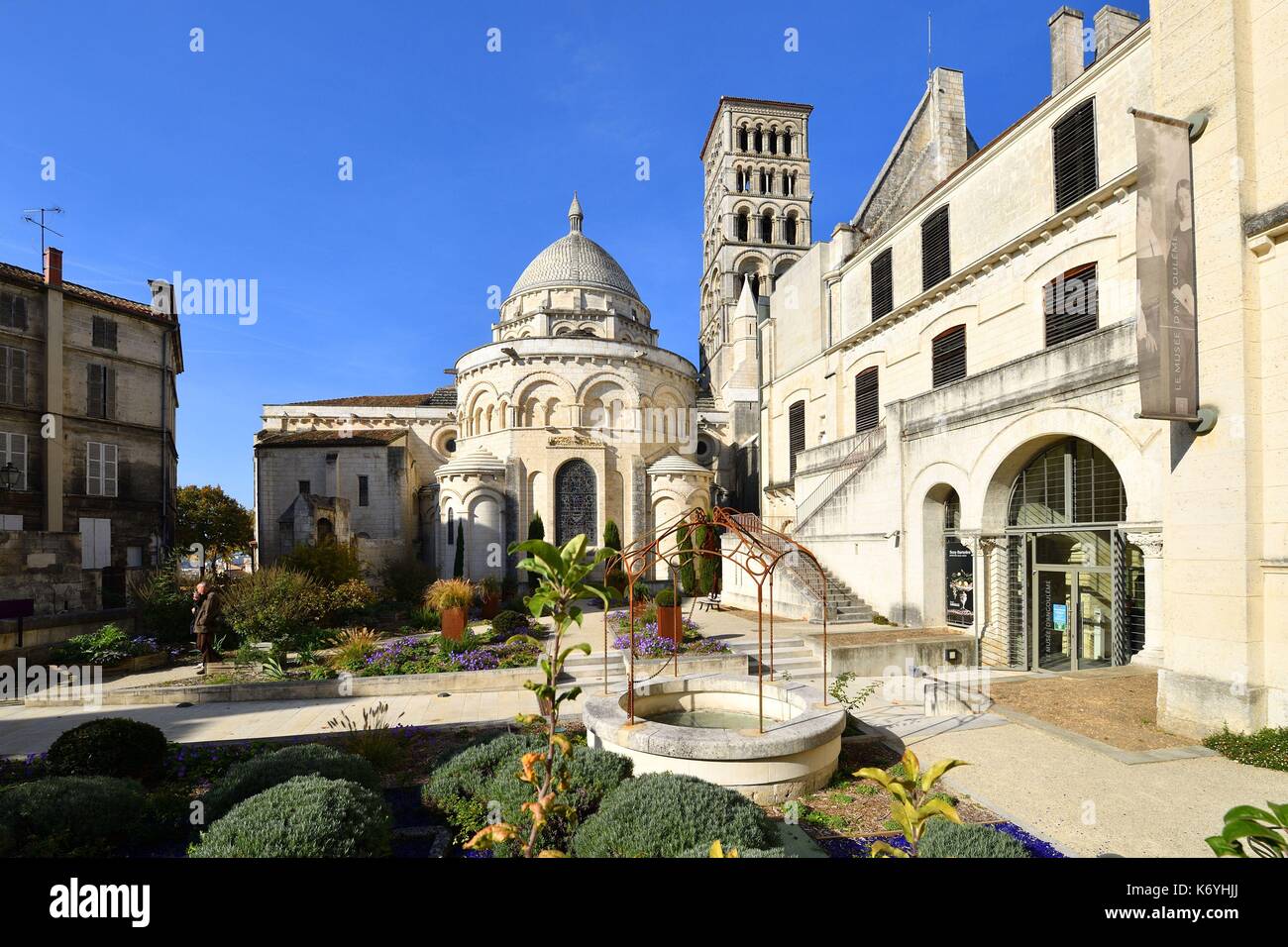France, Charente, Angouleme, St Pierre cathedral and Angouleme museum ...