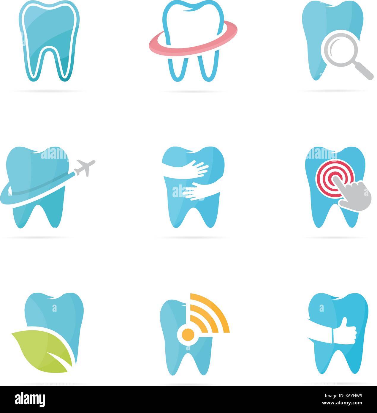 Tooth logo hi-res stock photography and images - Alamy