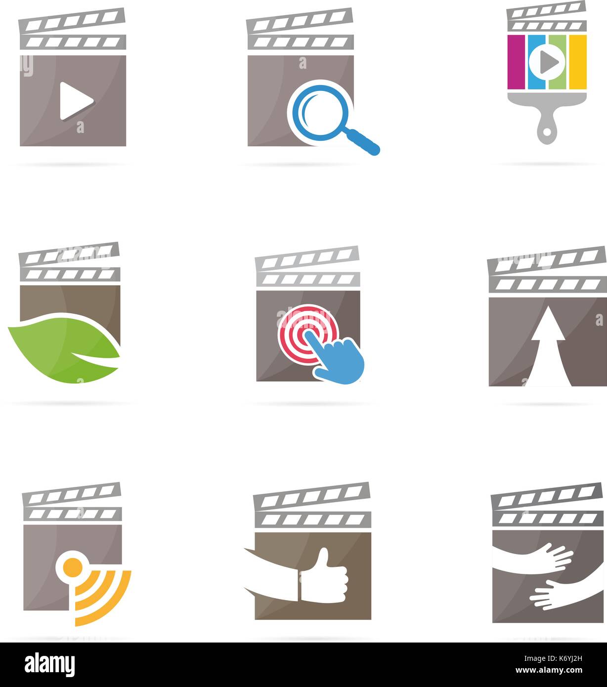 Film set up Stock Vector Images - Alamy