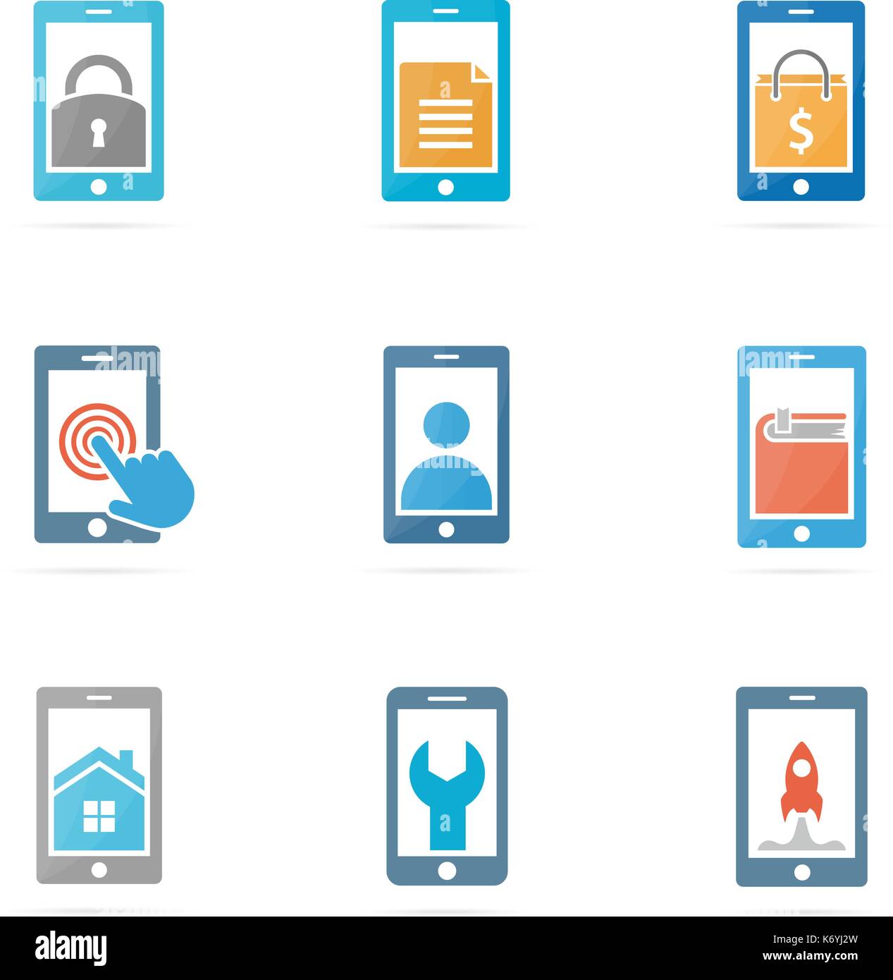 Cellphone logo Stock Vector Images - Alamy