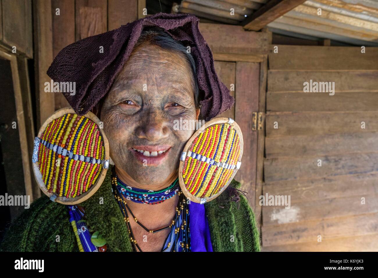 Myanmar (Burma), Chin State, Mindat, local festival with traditional ...