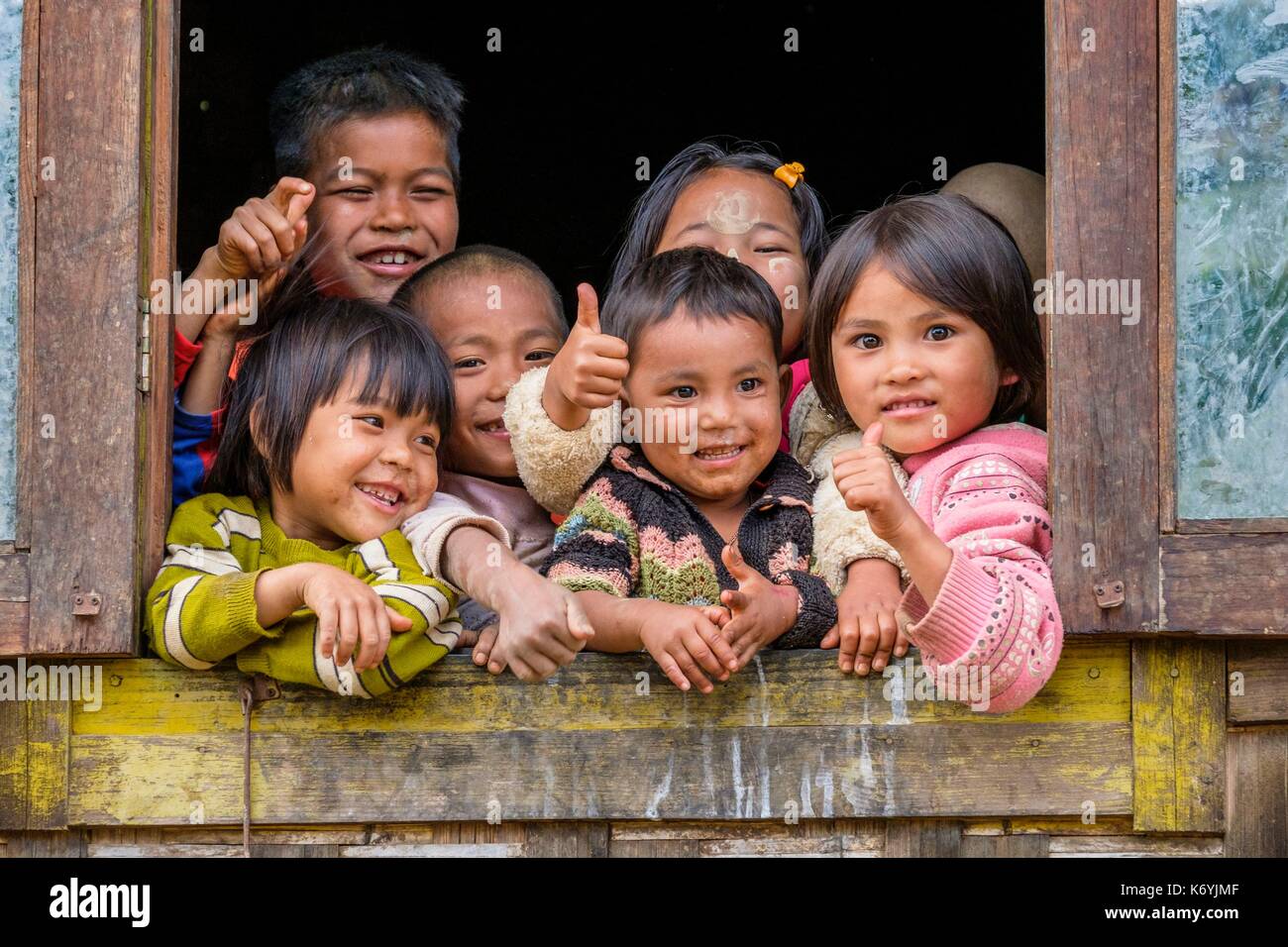 Myanmar (Burma), Chin State, Mindat Stock Photo - Alamy