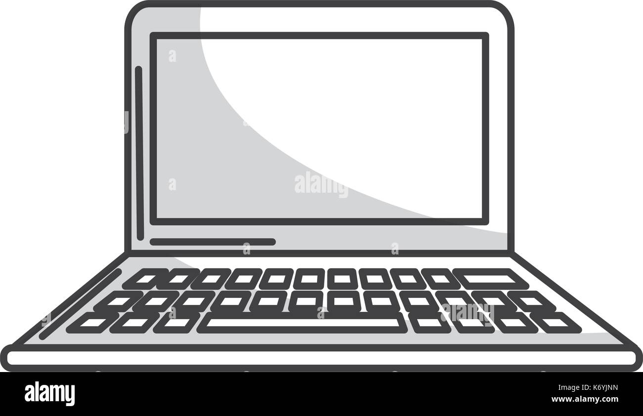 line technology laptop to business information Stock Vector Image & Art ...