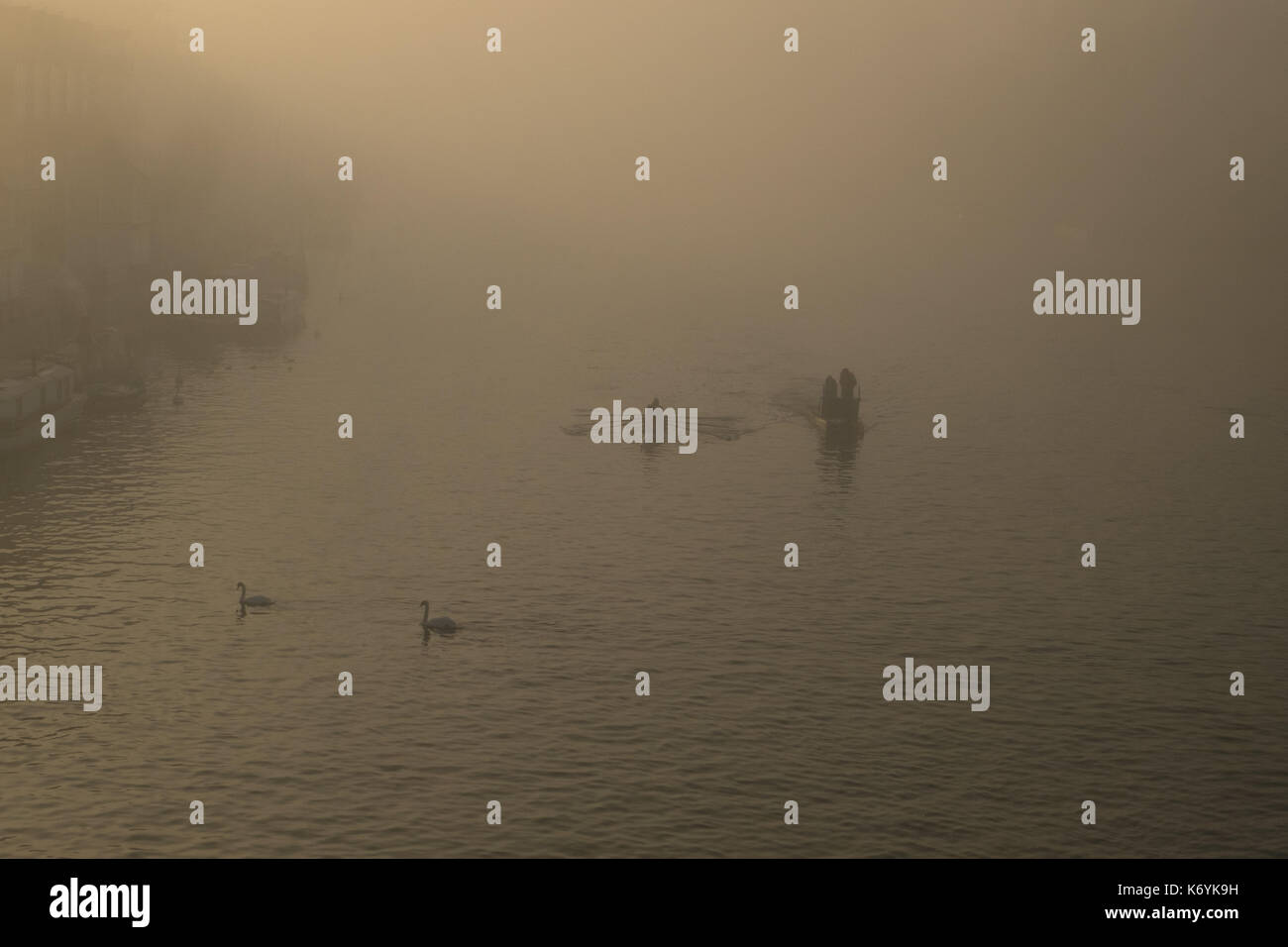freezing god on the river thames Stock Photo - Alamy