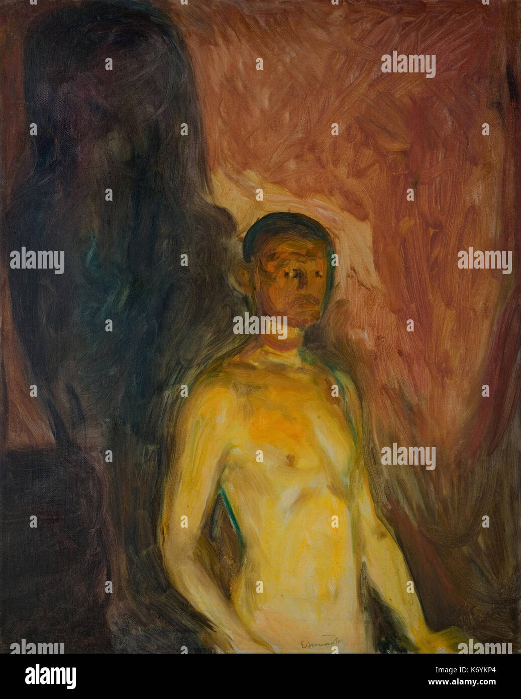 Edvard munch self portrait in hi-res stock photography and images - Alamy