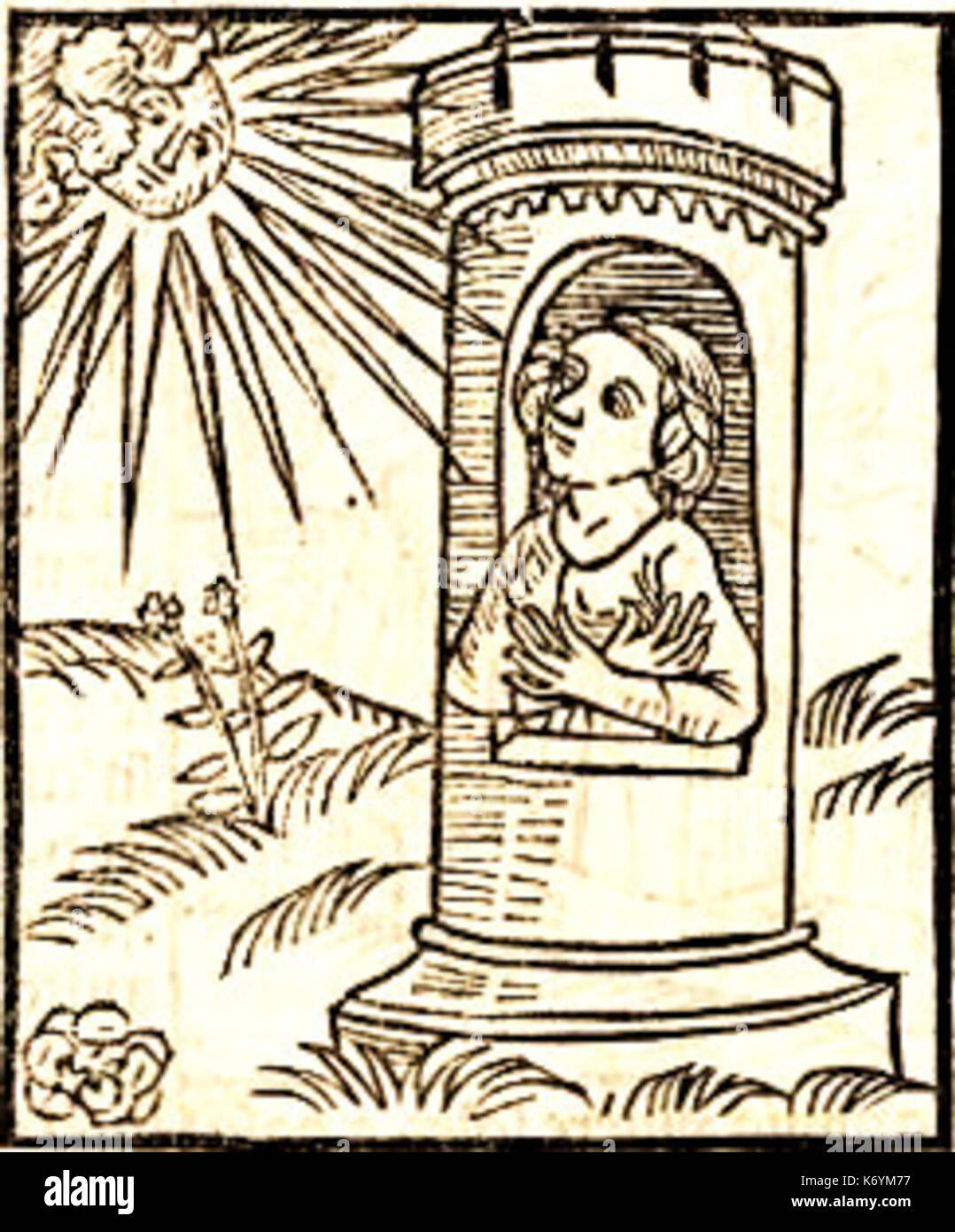 Franciscus de Retza. Danae in Tower Stock Photo - Alamy