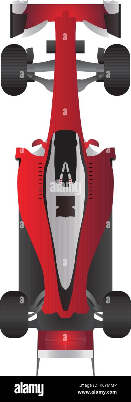 Race car above view Stock Vector Images - Alamy