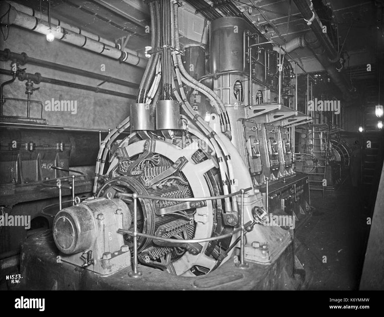 Electrical Power Plant (Olympic class ocean liner Stock Photo - Alamy