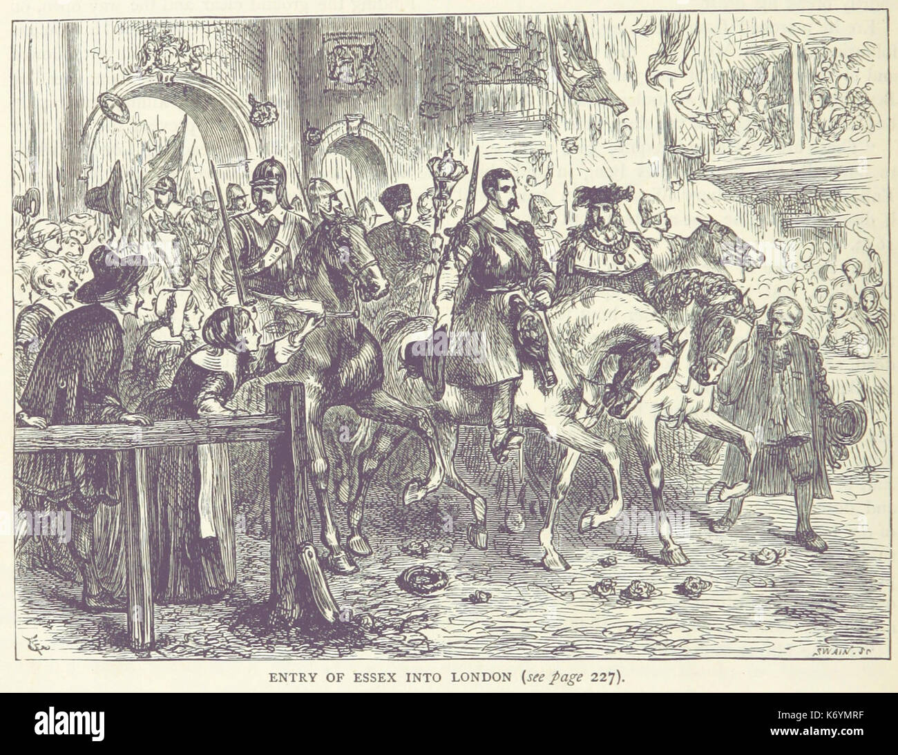 Entry of Essex into London Stock Photo - Alamy