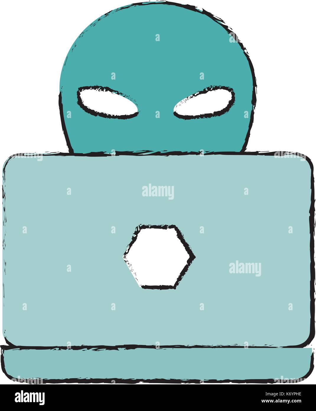 alien with laptop icon Stock Vector Image & Art - Alamy