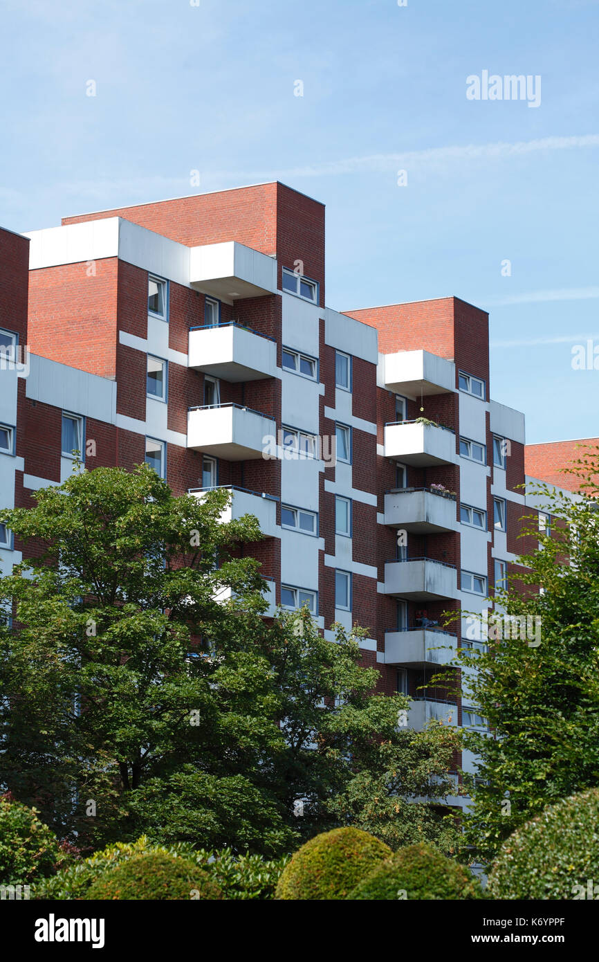 residential building, block of flat with balconies Stock Photo - Alamy
