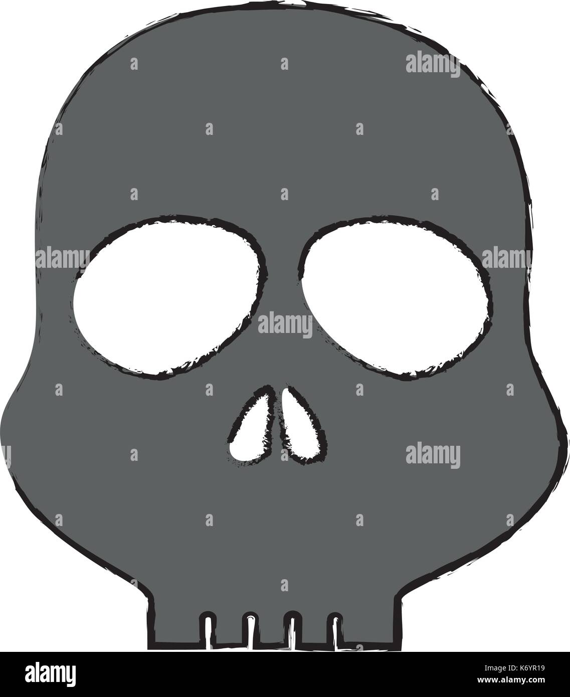 skull alert symbol icon Stock Vector Image & Art - Alamy