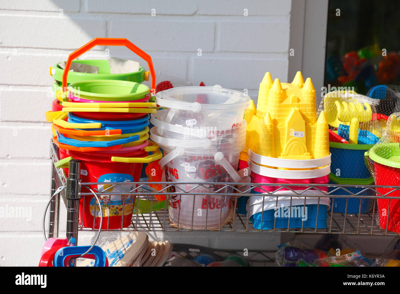 Colorful Plastic Toys, Plastic buckets Stock Photo - Alamy