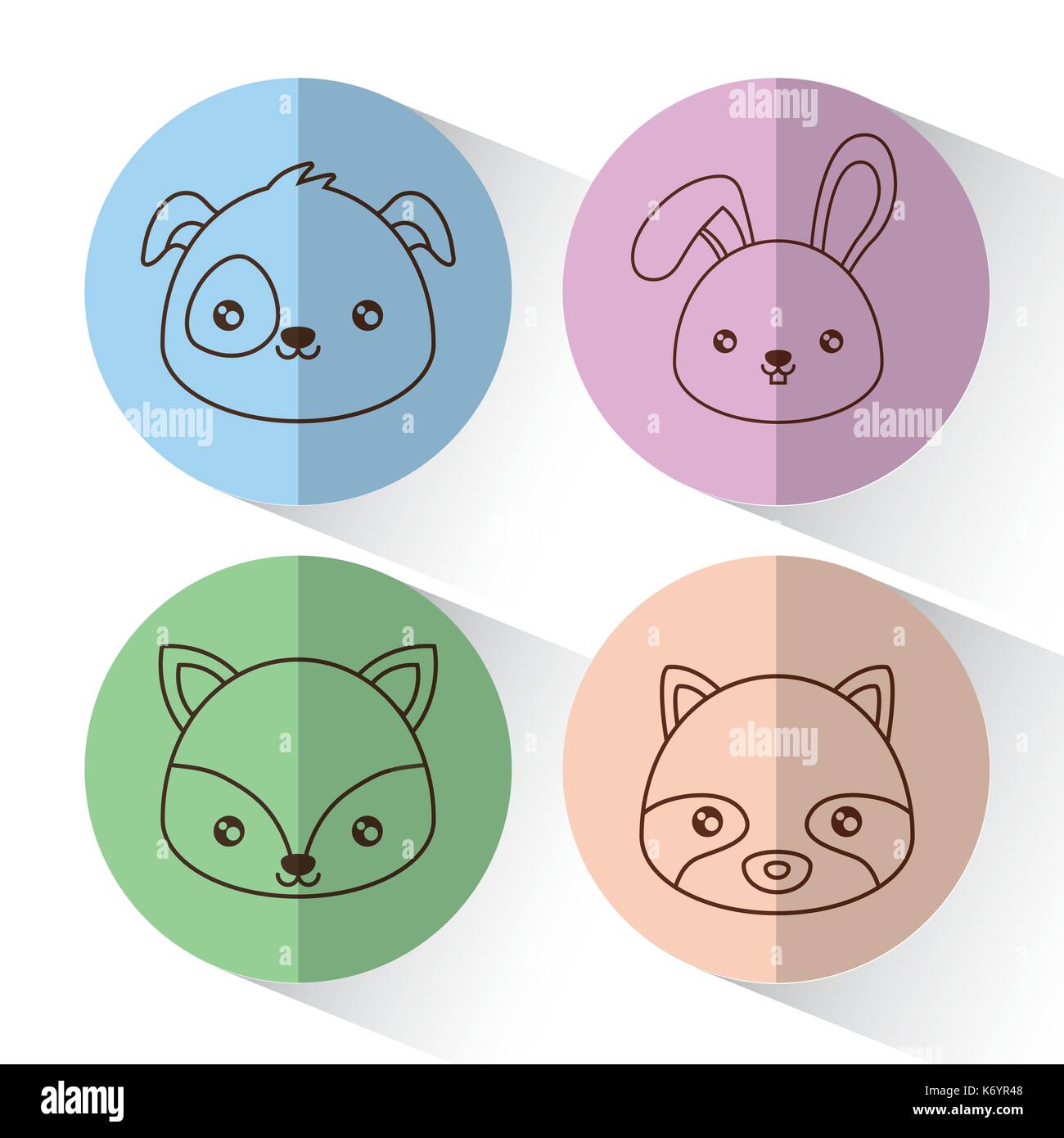 Cute animals design Stock Vector Image & Art - Alamy