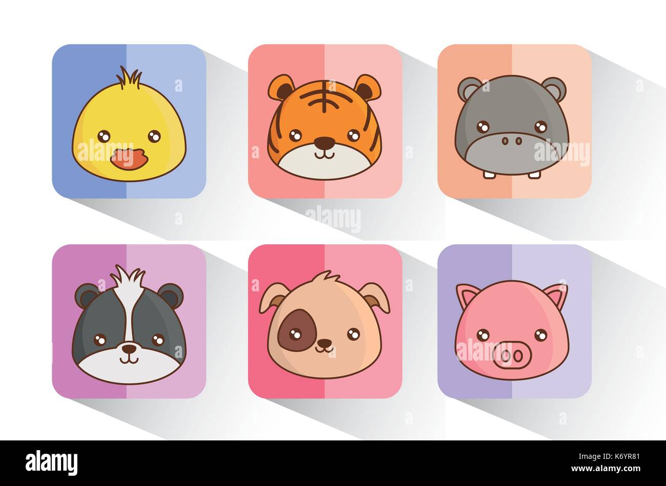Cute animals design Stock Vector Image & Art - Alamy