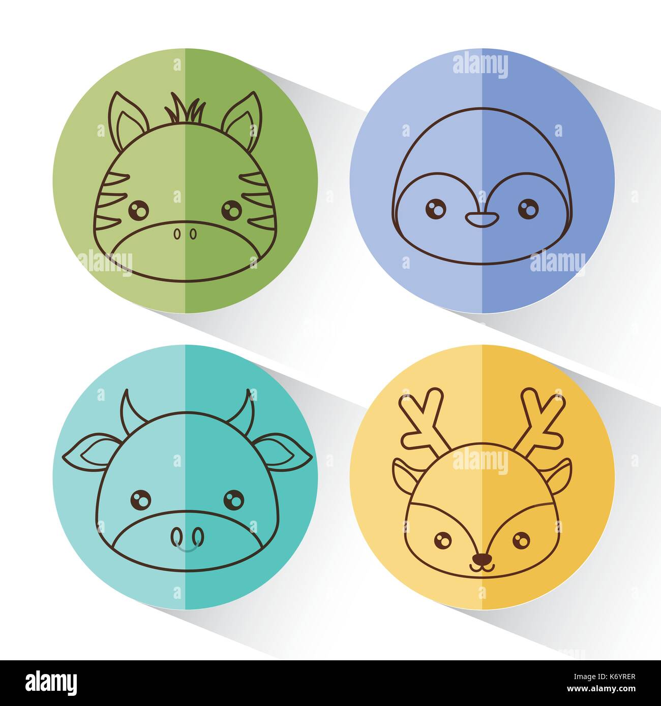 Cute animals design Stock Vector Image & Art - Alamy