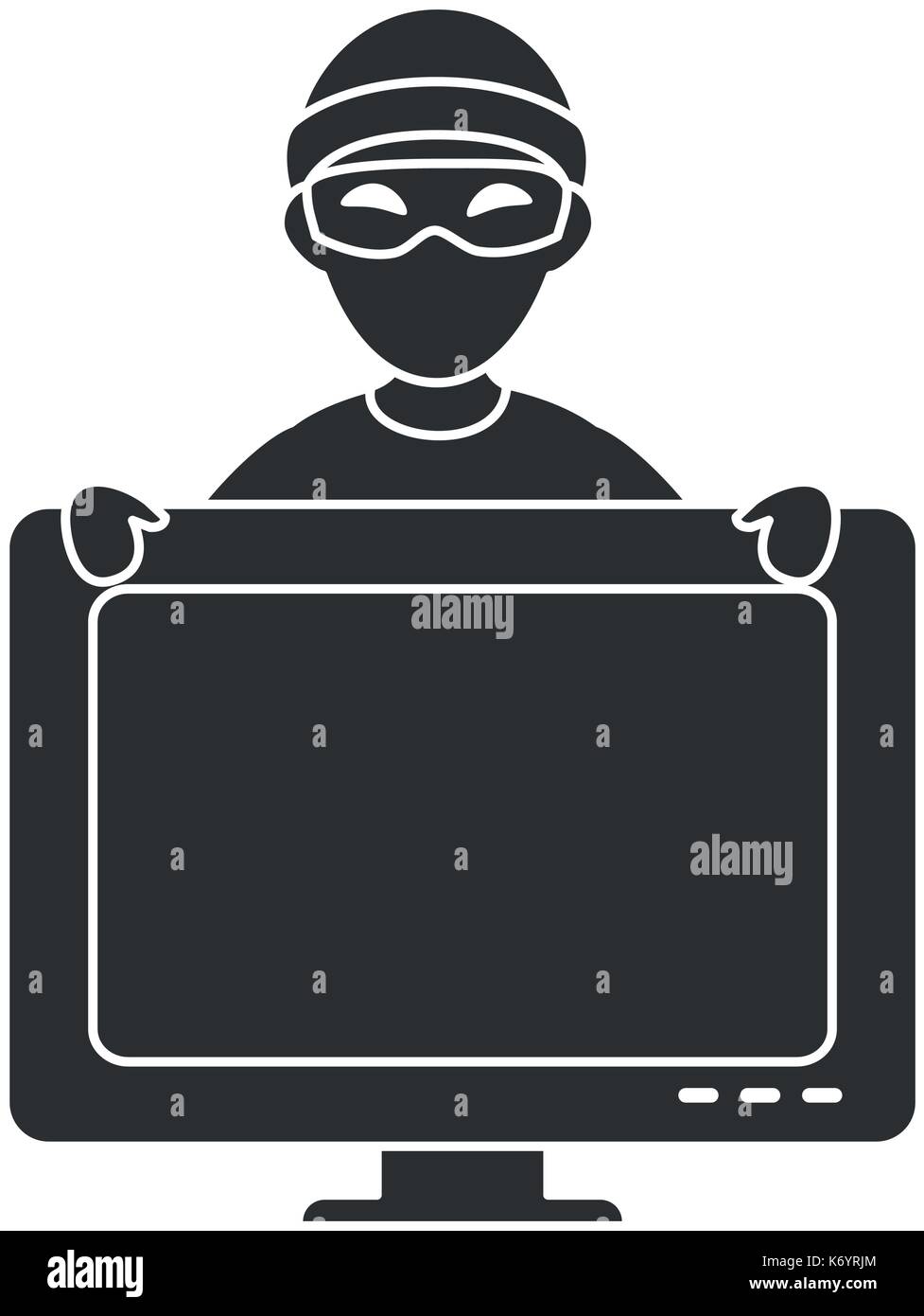 Hacker computer avatar character hi-res stock photography and images ...