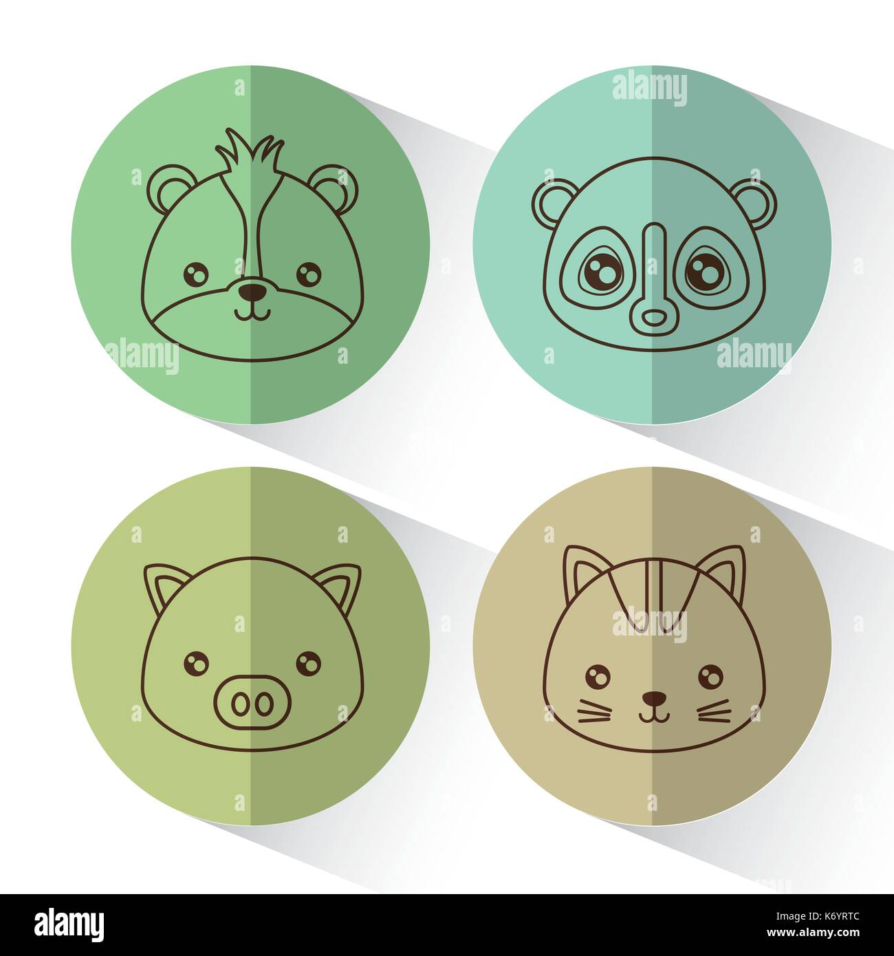 Cute animals design Stock Vector Image & Art - Alamy
