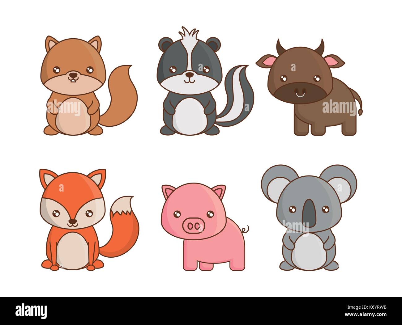 Cute animals design Stock Vector Image & Art - Alamy