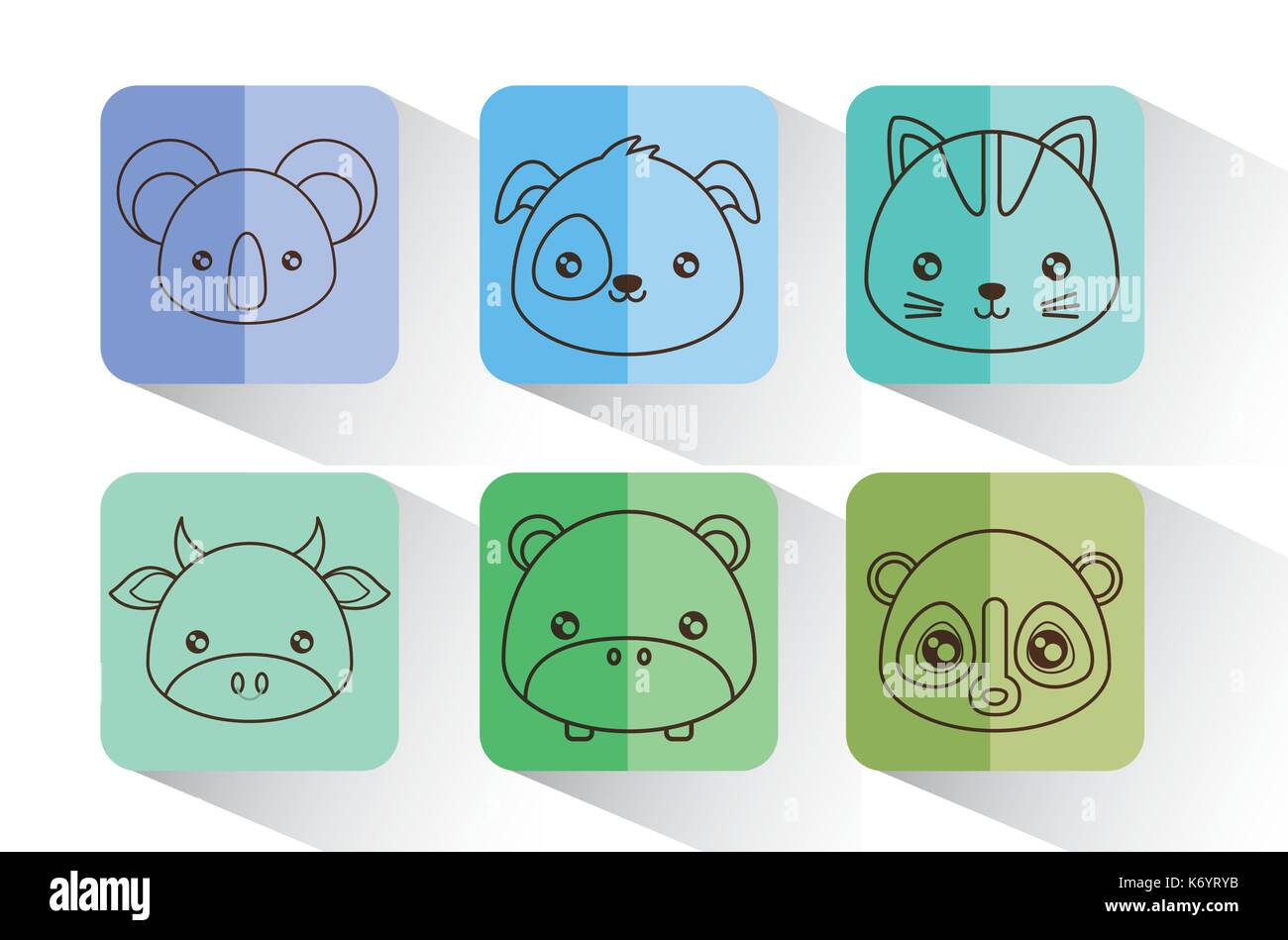 Cute animals design Stock Vector Image & Art - Alamy