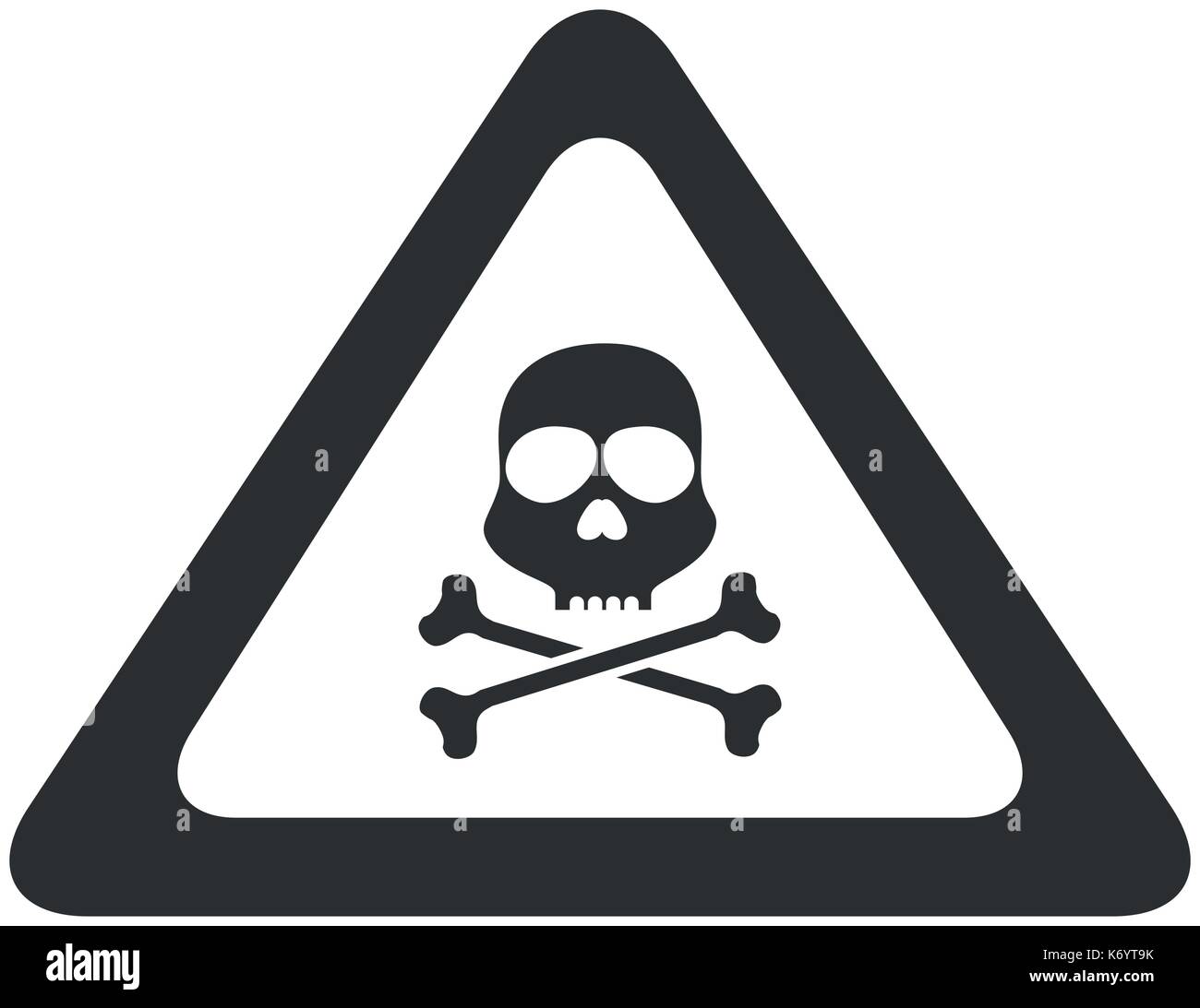 skull alert symbol icon Stock Vector Image & Art - Alamy