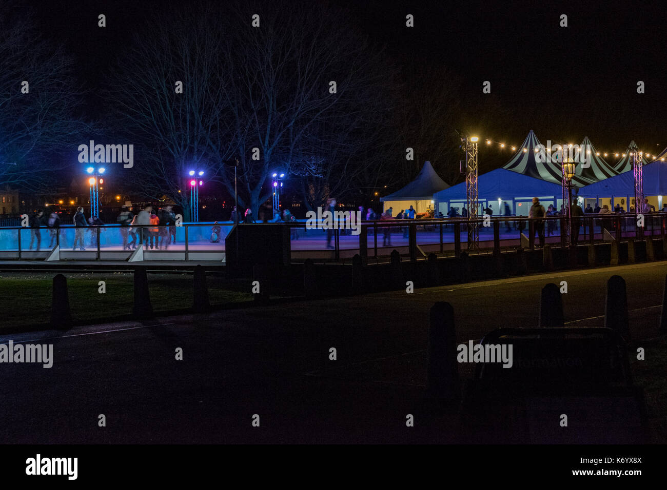 hampton court ice rink Stock Photo - Alamy