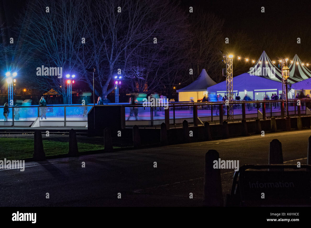 Hampton court palace ice rink hi-res stock photography and images - Alamy