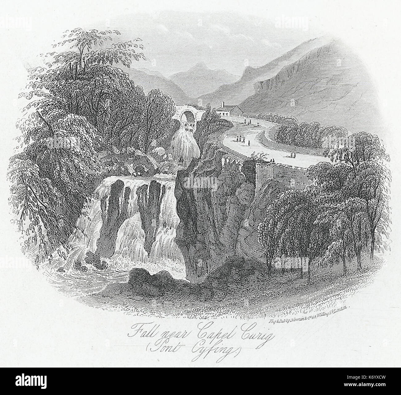 Capel curig waterfall north wales hi-res stock photography and images ...