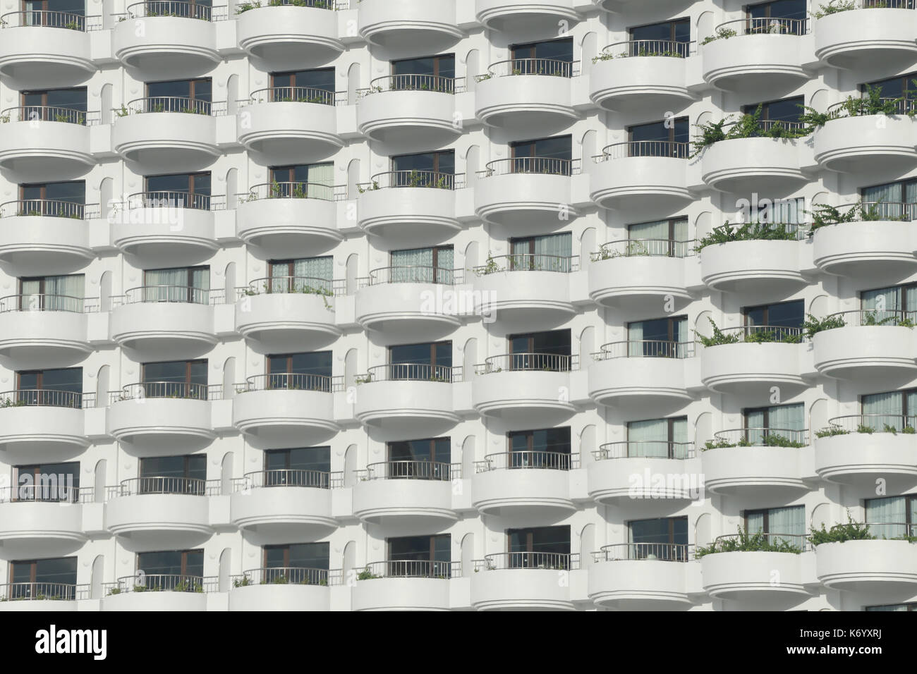 Balcony of tall building for design in Business Background Stock Photo ...