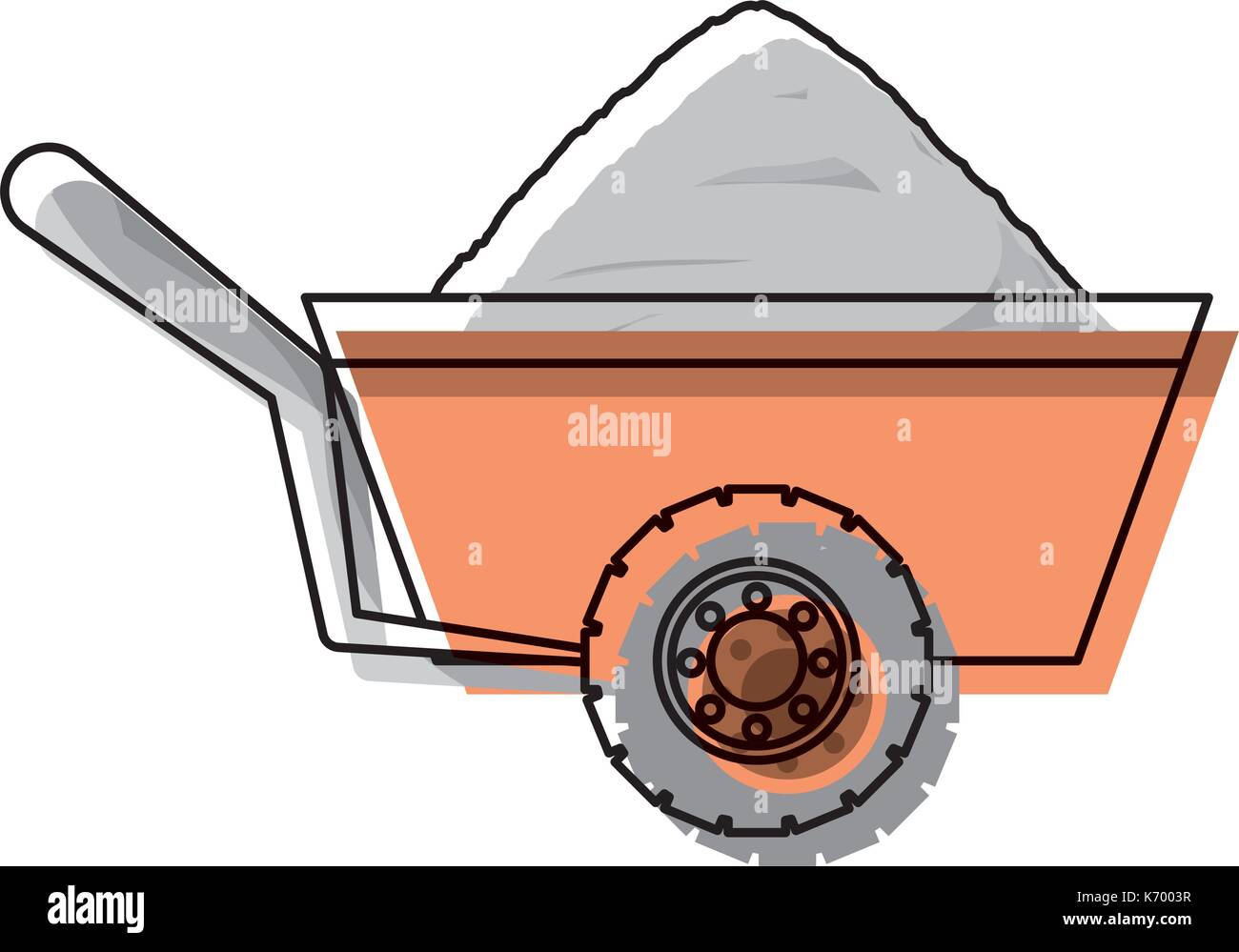 construction wheelbarrow icon Stock Vector Image & Art - Alamy