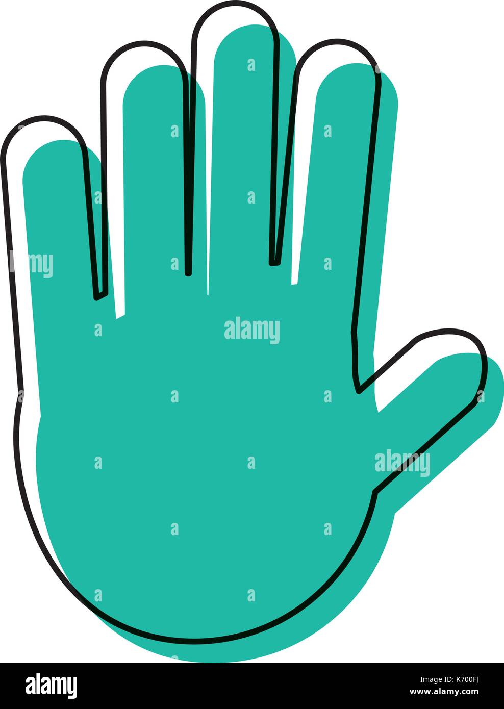 human hand icon Stock Vector Image & Art - Alamy