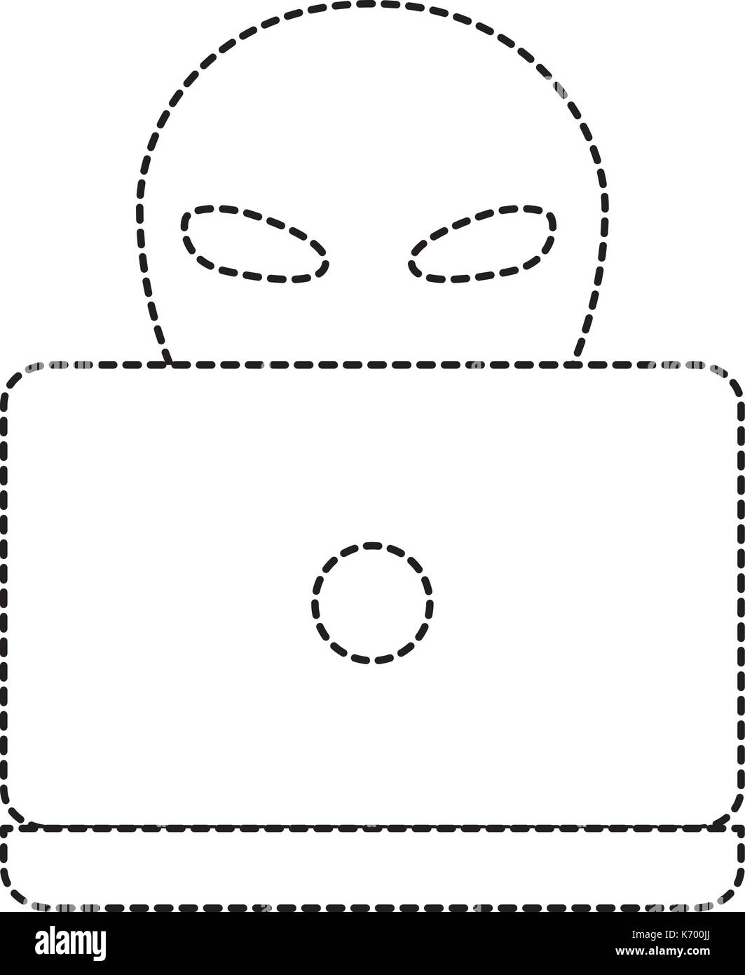alien with laptop icon Stock Vector Image & Art - Alamy