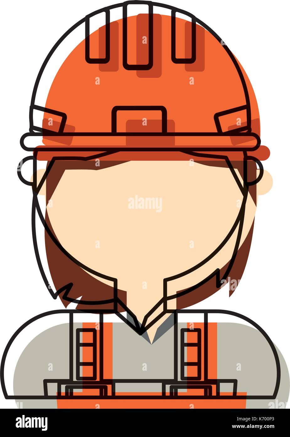 woman with safety helmet icon Stock Vector Image & Art - Alamy