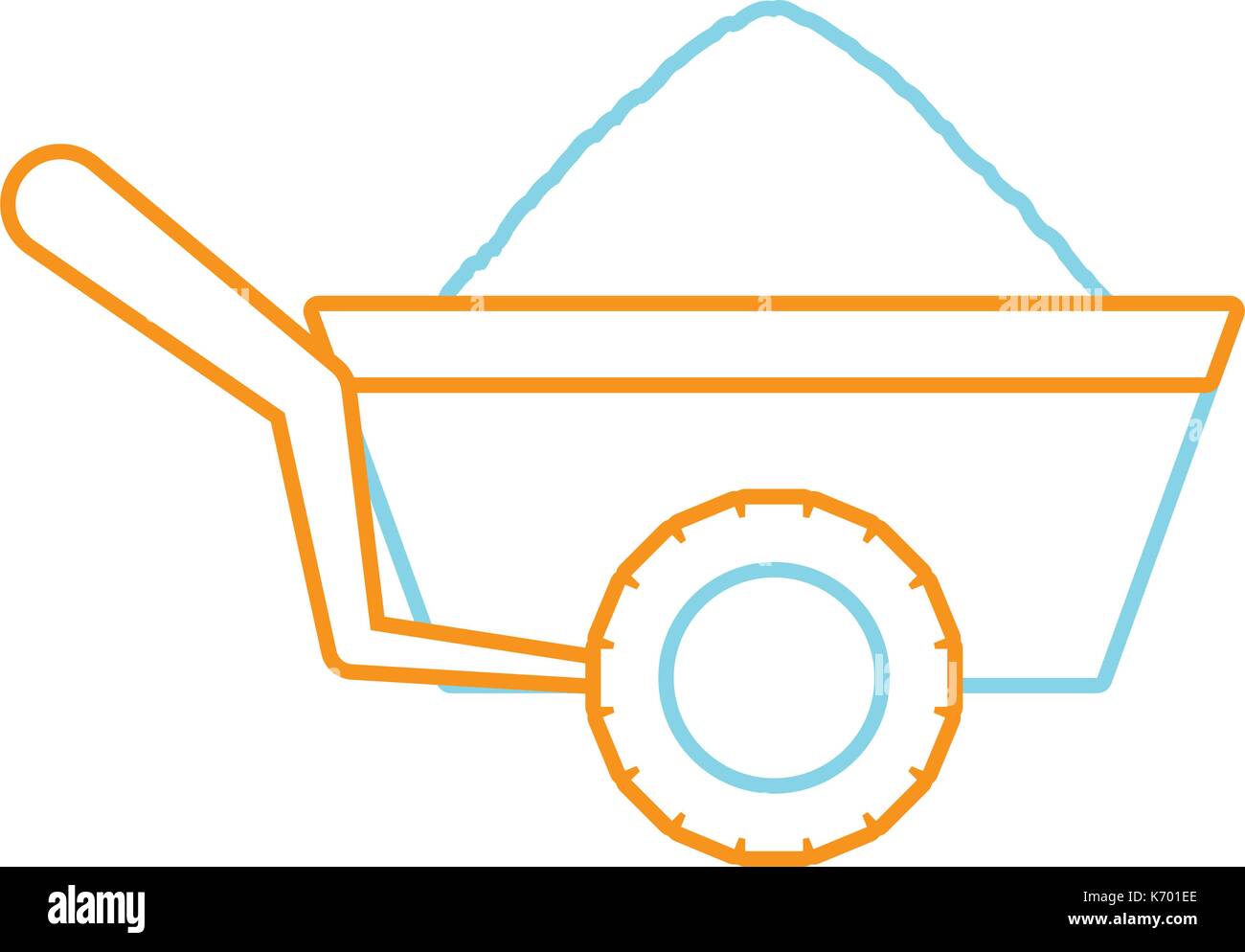 construction wheelbarrow icon Stock Vector Image & Art - Alamy